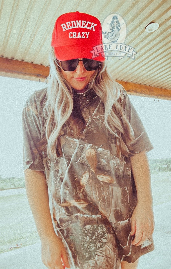 Redneck crazy trucker - made to order – Lake Luxe Clothing & Co.